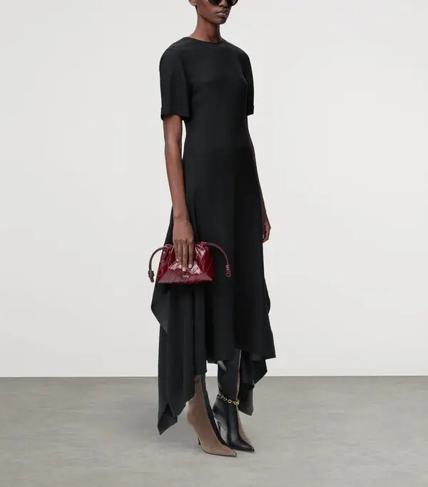 Loewe Leather-trim Maxi Dress
