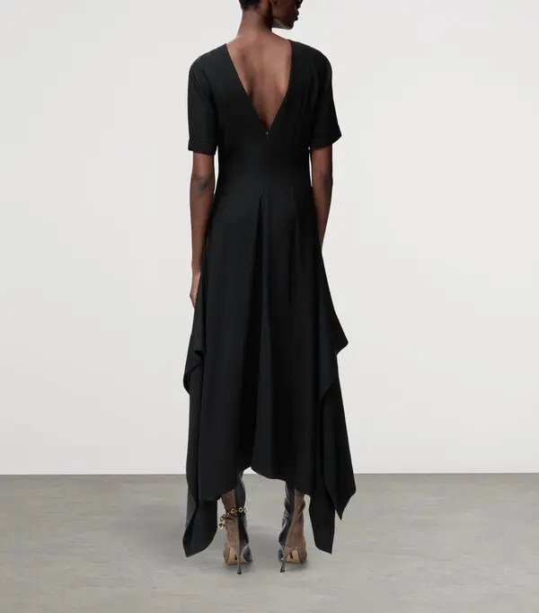 Loewe Leather-trim Maxi Dress