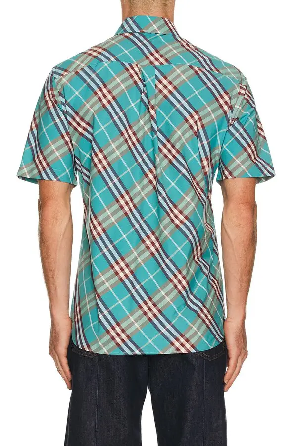 Burberry Robert Check Shirt In Blue