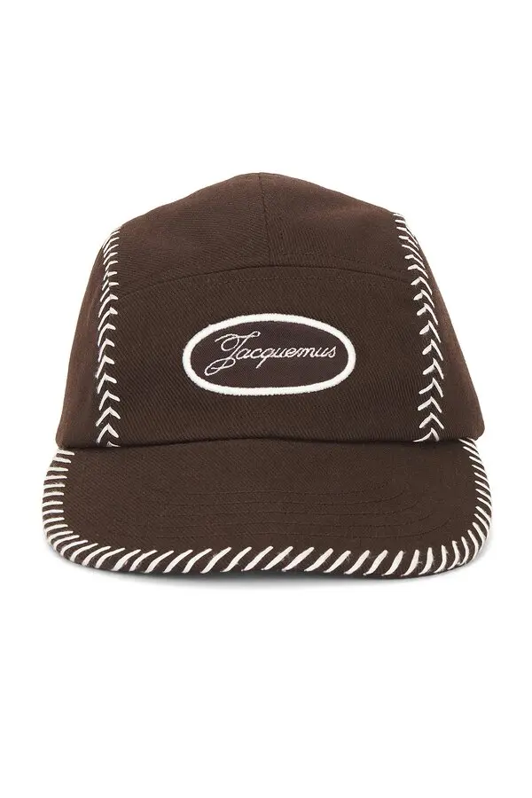 Jacquemus La Casquette Casco - Dark Brown