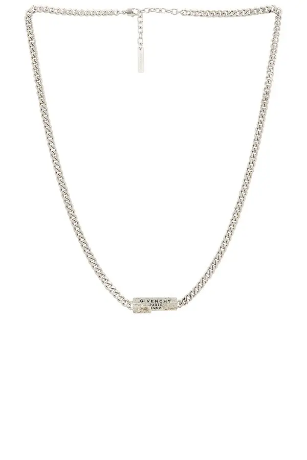 Givenchy Tape Signature Necklace - Antic Silvery