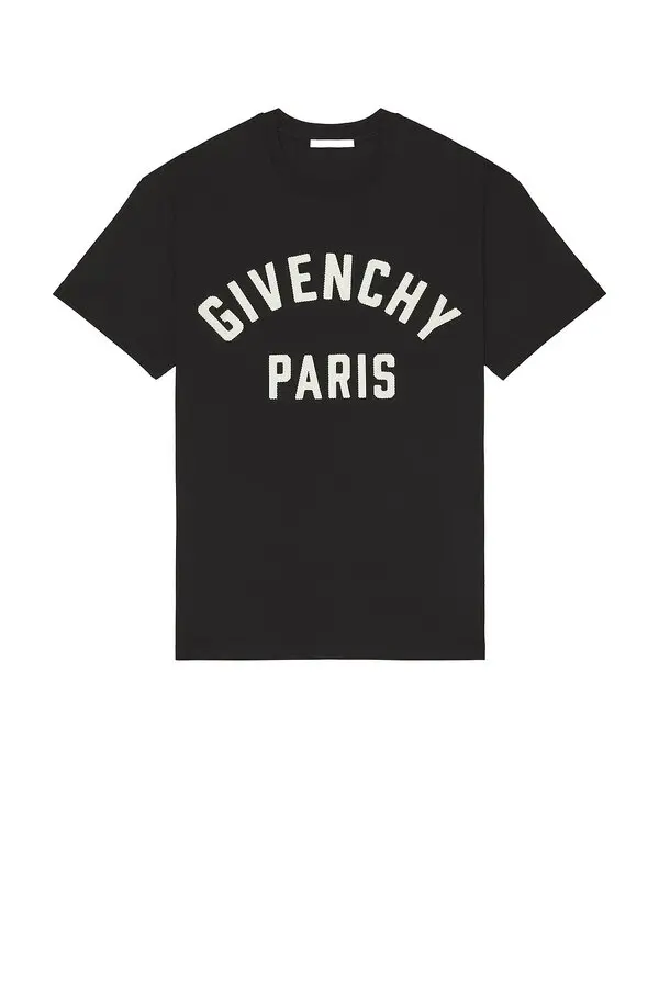 Givenchy Regular Fit T-shirt In Black - Black & White