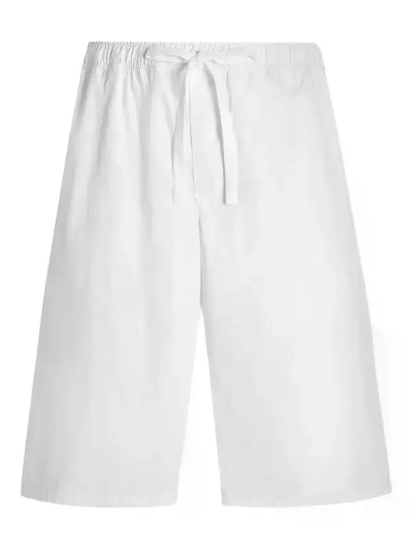 Dolce & Gabbana Logo Patch Cotton Shorts