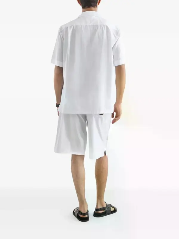 Dolce & Gabbana Logo Patch Cotton Shorts