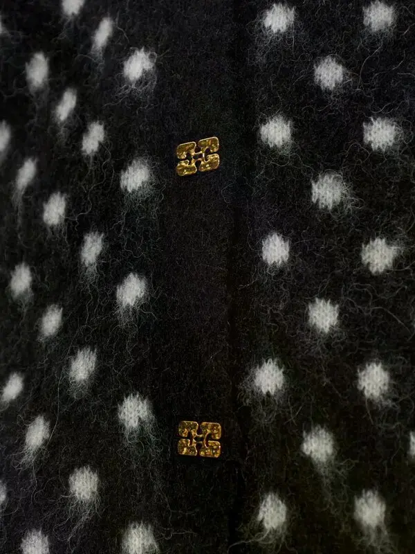 GANNI Polka Dot Cardigan