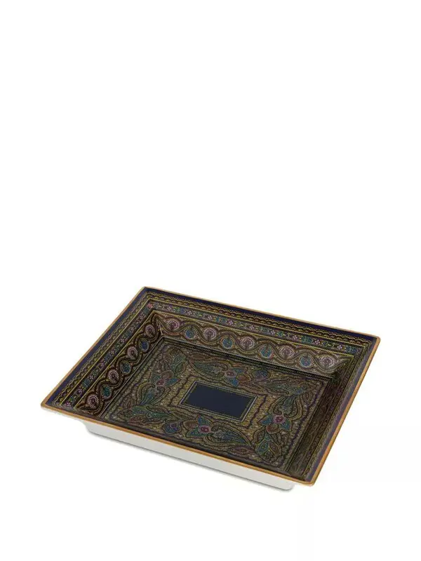 Etro Paisley-pattern Porcelain Tray - Blue