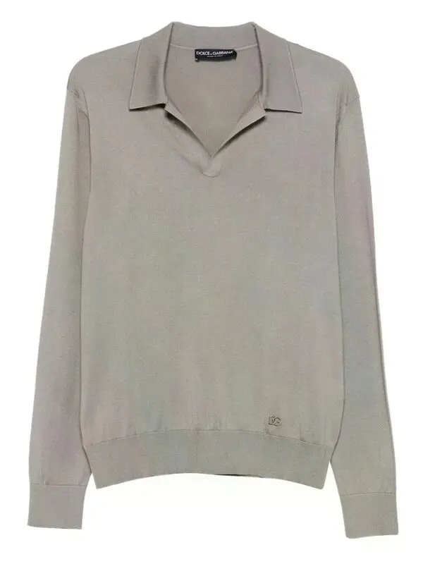 Dolce & Gabbana Collared Long-sleeve T-shirt
