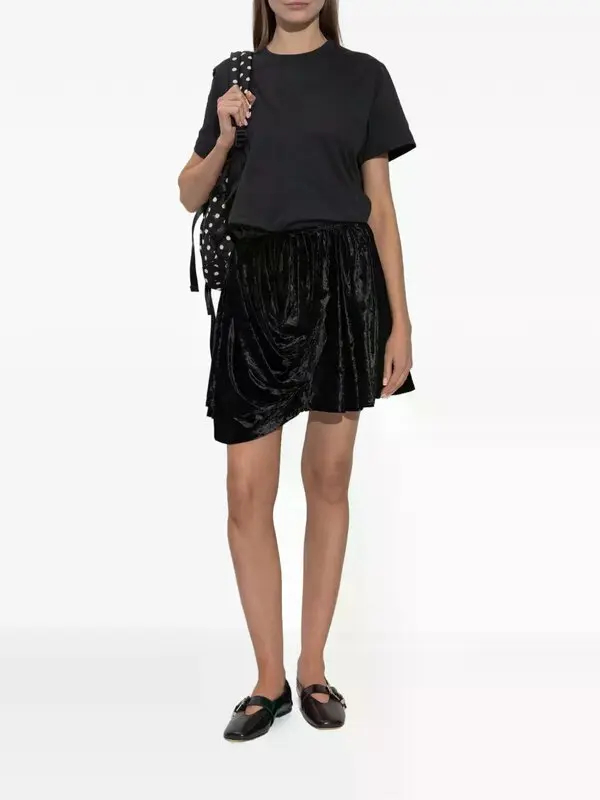 GANNI Draped Mini Skirt