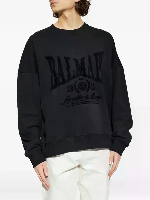 Balmain Logo-print Sweatshirt - Black
