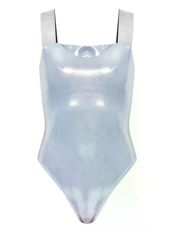 Versace Strap-detail Swimsuit - Blue