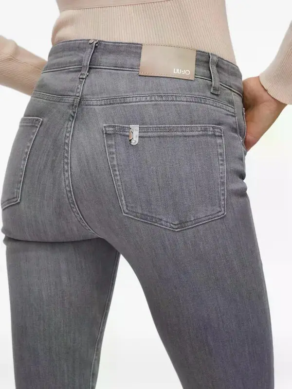Liu Jo Five-pocket High-rise Bootcut Jeans - Grey