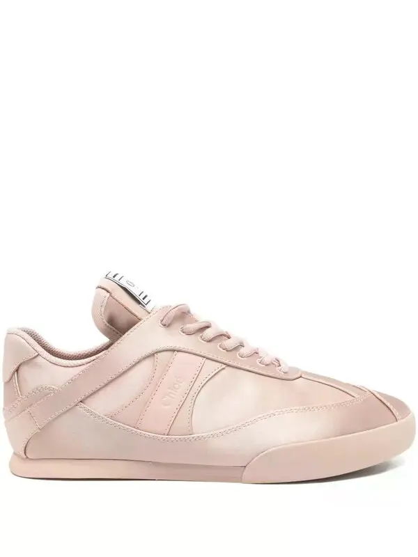 Chloé Kick Satin Mid-top Sneakers
