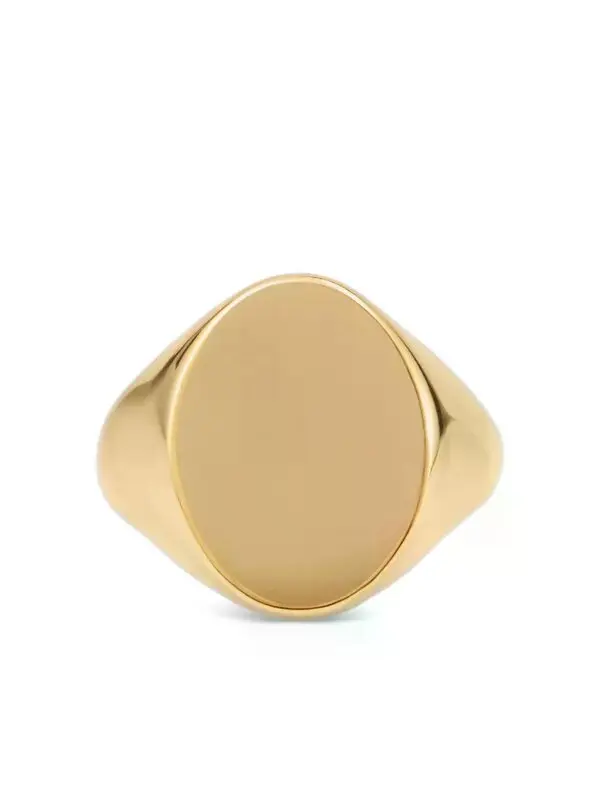MAISON MARGIELA Oval Chevaliere Ring - Gold