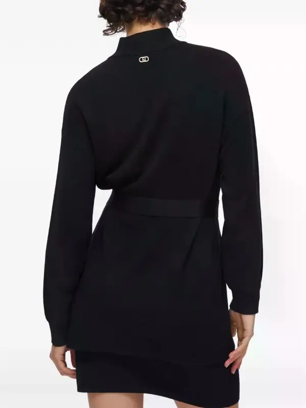 Liu Jo Appliqué-pocket Belted Cardigan