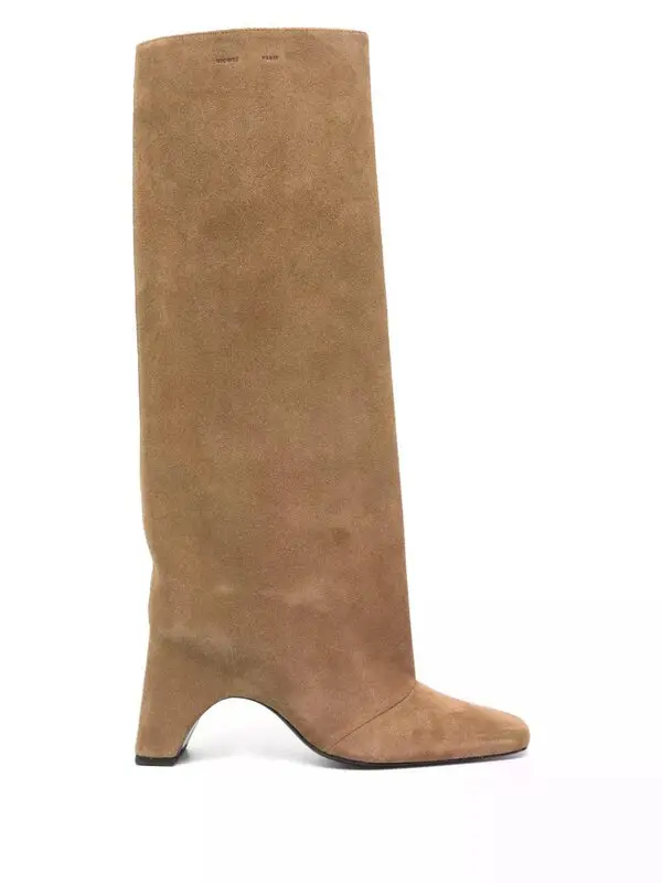 Coperni Square-toe Knee-high Boots