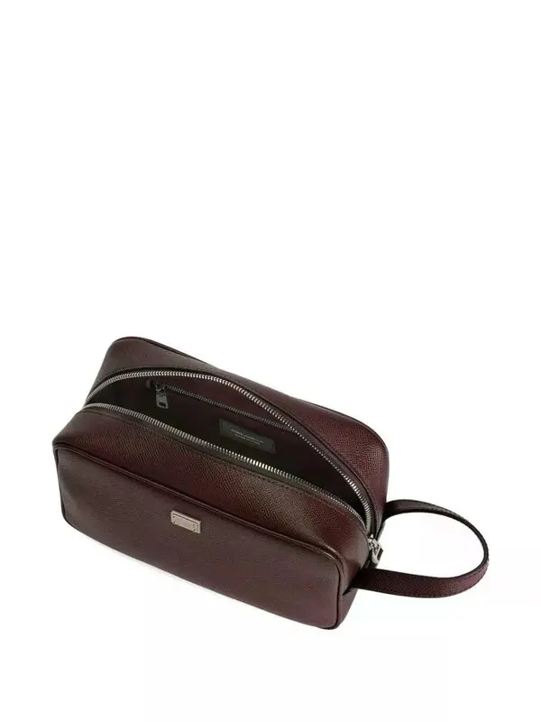 Dolce & Gabbana Logo-plaque Wash Bag - Red