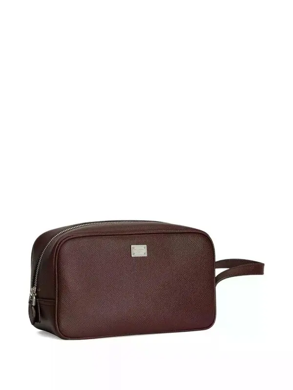 Dolce & Gabbana Logo-plaque Wash Bag - Red