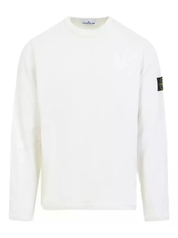 Stone Island Logo-detail Sweater - White