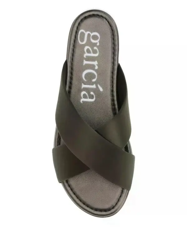 PEDRO GARCIA Pavana Crossover-strap Sandals - Green