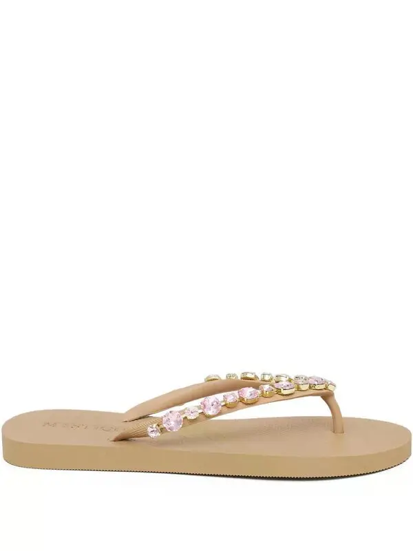 Mystique Blakely Crystal-embellished Flip-flops