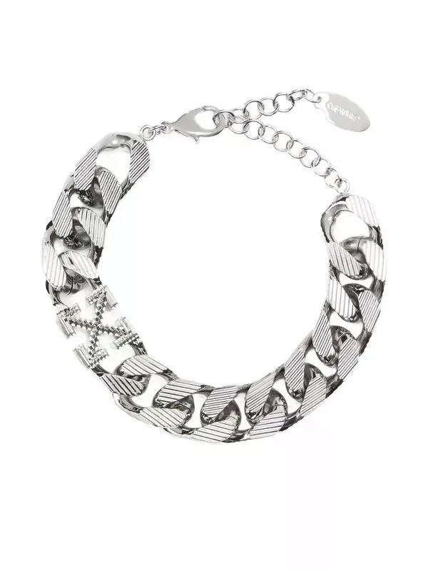 Off-White Arrow Chain Bracelet - Silver