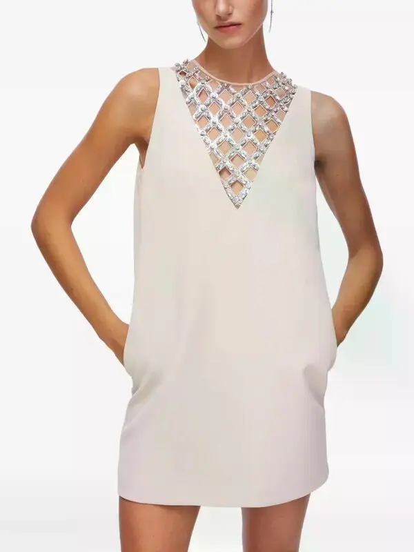 Liu Jo Short Dress With Bejewelled Embellishment