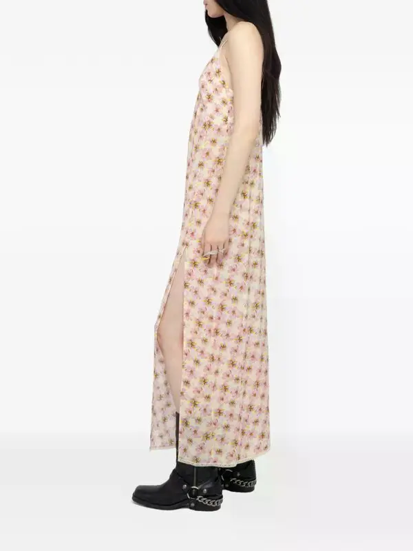 Zadig&Voltaire Ramelil Floral-pattern Maxi Dress - Neutrals