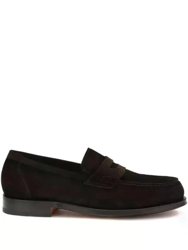 Santoni Suede Loafers
