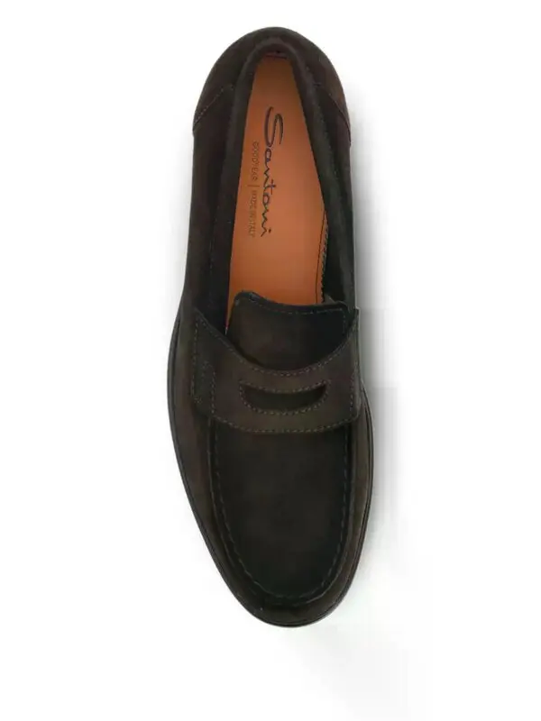 Santoni Suede Loafers