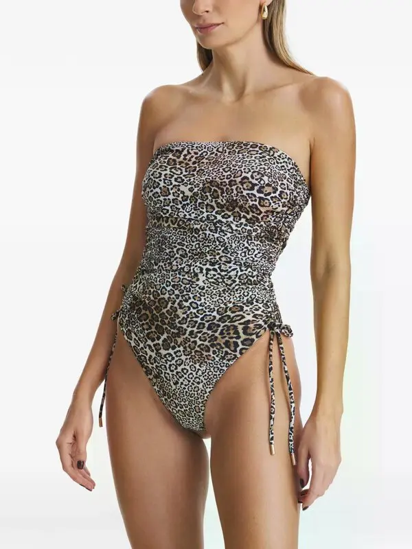 SOFIA ERHAN Lyra Animal-print Tie One-piece Swimsuit