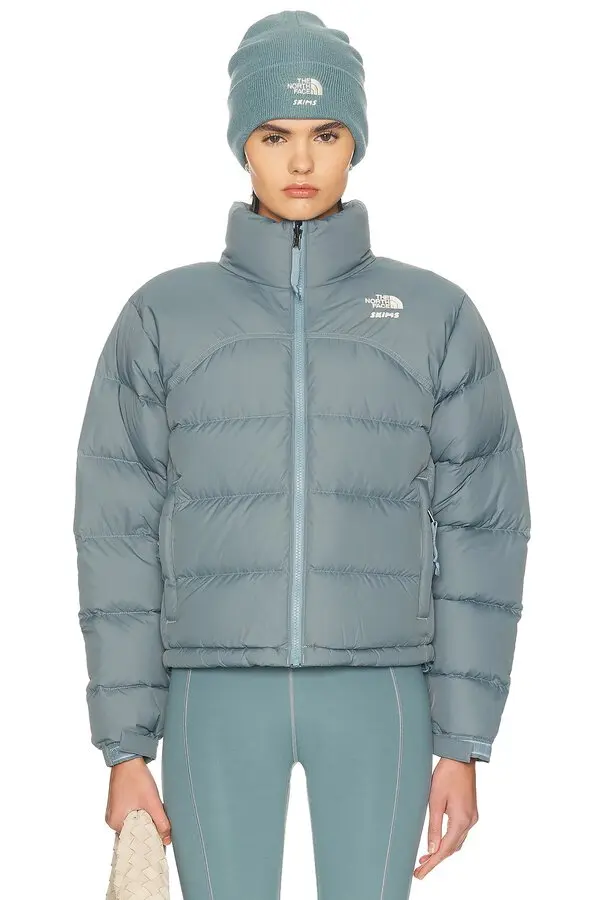 The North Face X Skims 2000 Retro Shrunken Nuptse Jacket - Sk Kyanite