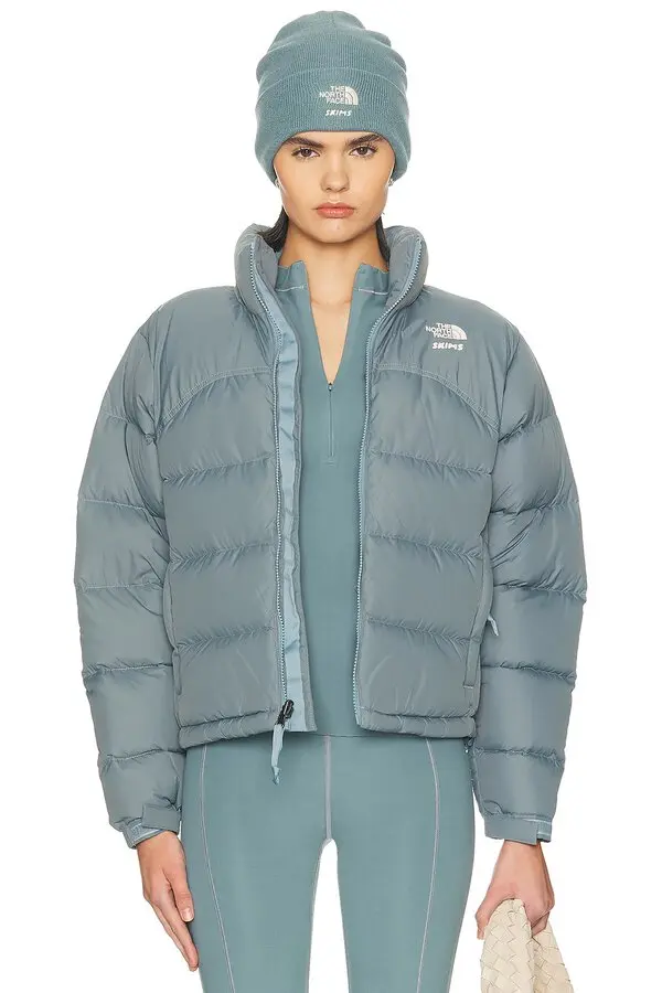 The North Face X Skims 2000 Retro Shrunken Nuptse Jacket - Sk Kyanite