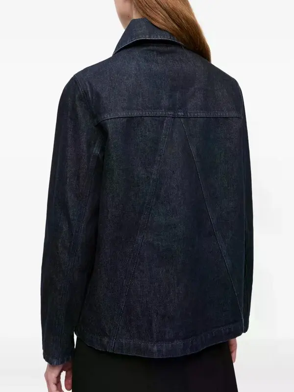 GANNI Belted Zip Jacket - Blue