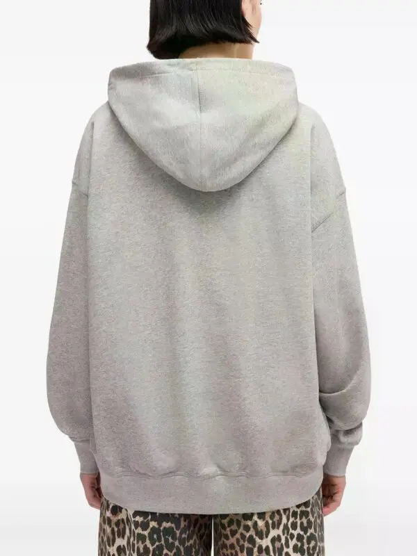 GANNI Tiger Graphic Hoodie - Grey
