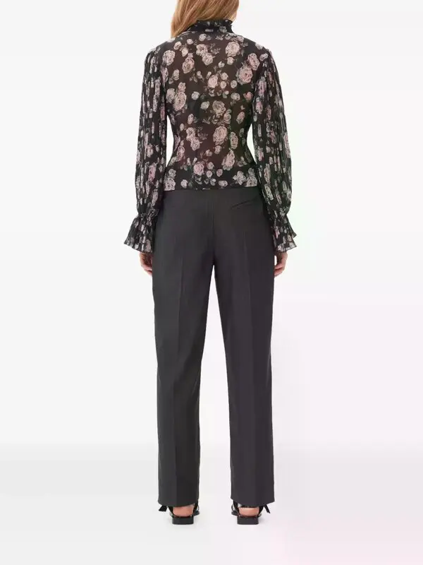 GANNI Floral-print Blouse