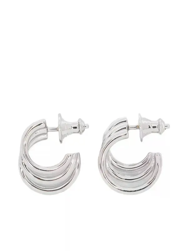 SHAUN LEANE Bound Hoop Earrings - Silver