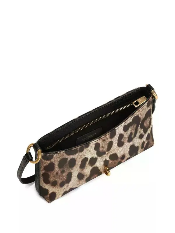 Dolce & Gabbana Animal-printed Shoulder Bag With Lock Detail