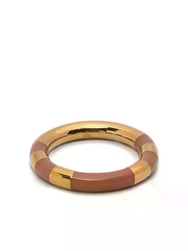 AURÉLIE BIDERMANN Striped-embellishment Ring - Gold