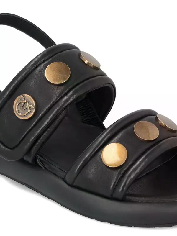 Pinko Studded Leather Sandals