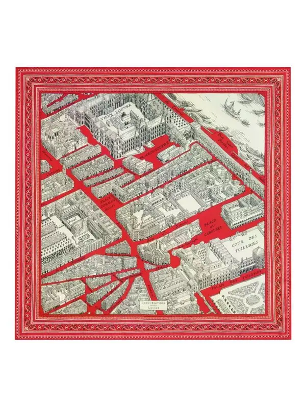 INOUI EDITIONS Louvre Scarf - Red