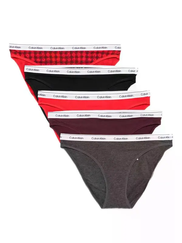 Calvin Klein Logo-waistband Briefs - Red