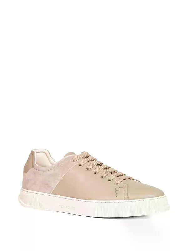 FERRAGAMO Lace-up Panelled Sneakers