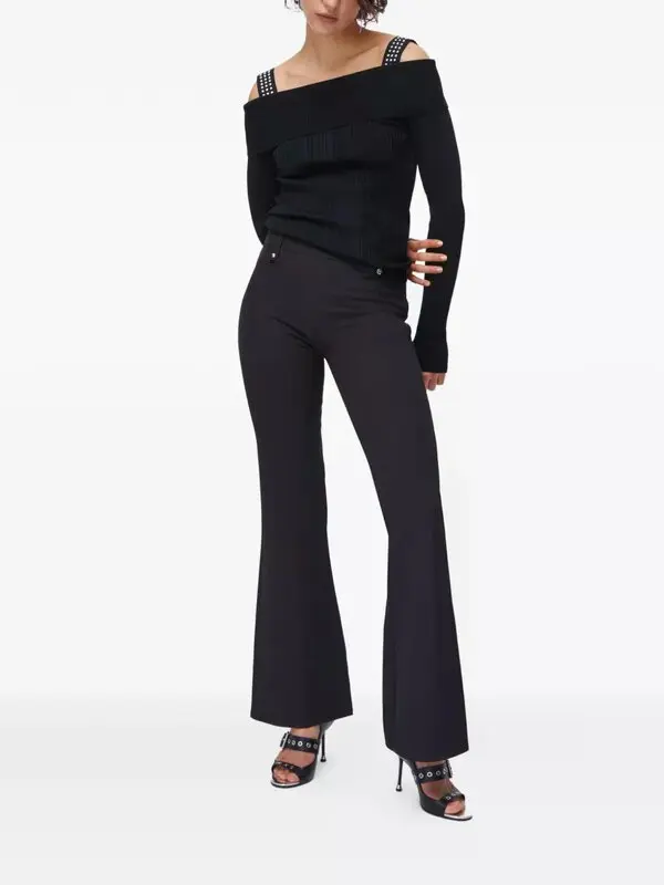 Liu Jo Studded Off-the-shoulder Sweater