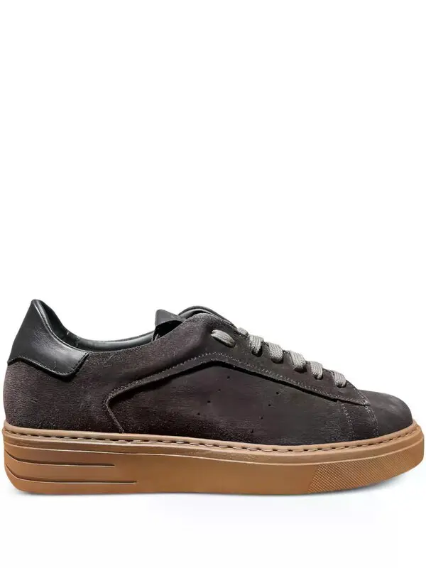 CALCE Leather-trimmed Lace-up Sneakers