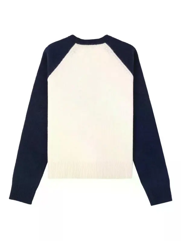 Sporty & Rich Embroidered Raglan-sleeve Sweater - Neutrals