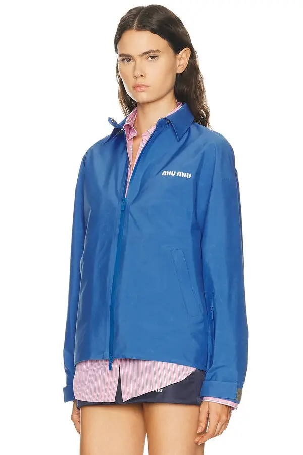 Miu Miu Tela Tecnica Jacket - Pervinca