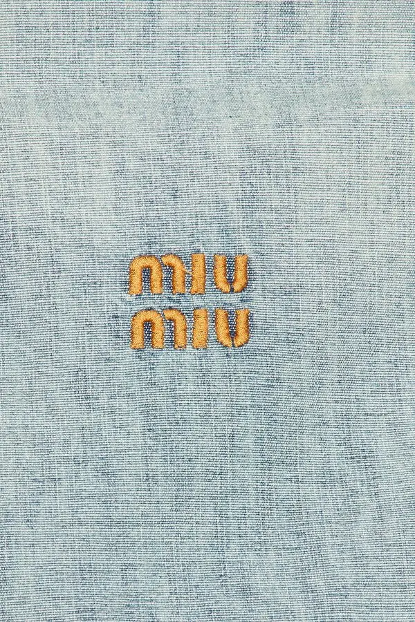Miu Miu Chambray Jacket - Celeste