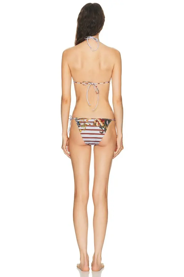 JEAN PAUL GAULTIER Printed Bikini Set - Light Blue & Multicolor
