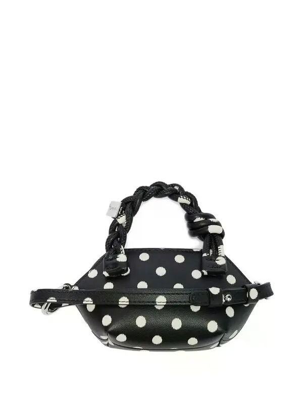 GANNI Polka Dot-print Mini Bag - Black