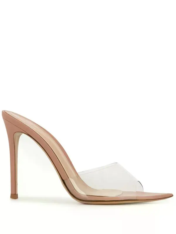 GIANVITO ROSSI Leather And Pvc Stiletto Sandals